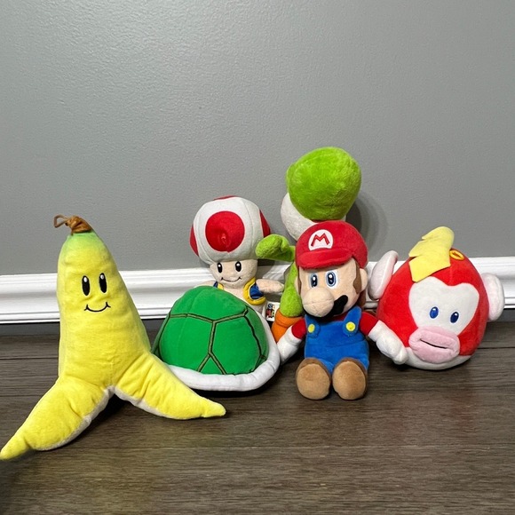Nintendo | Toys | Nintendo Super Mario Kart Plush Set Banana Shell Toad ...